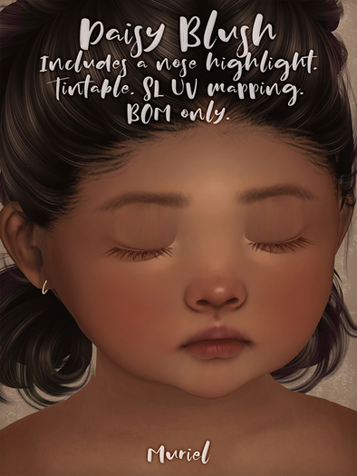 Second Life Marketplace - Muriel. Daisy Blush (Tintable)